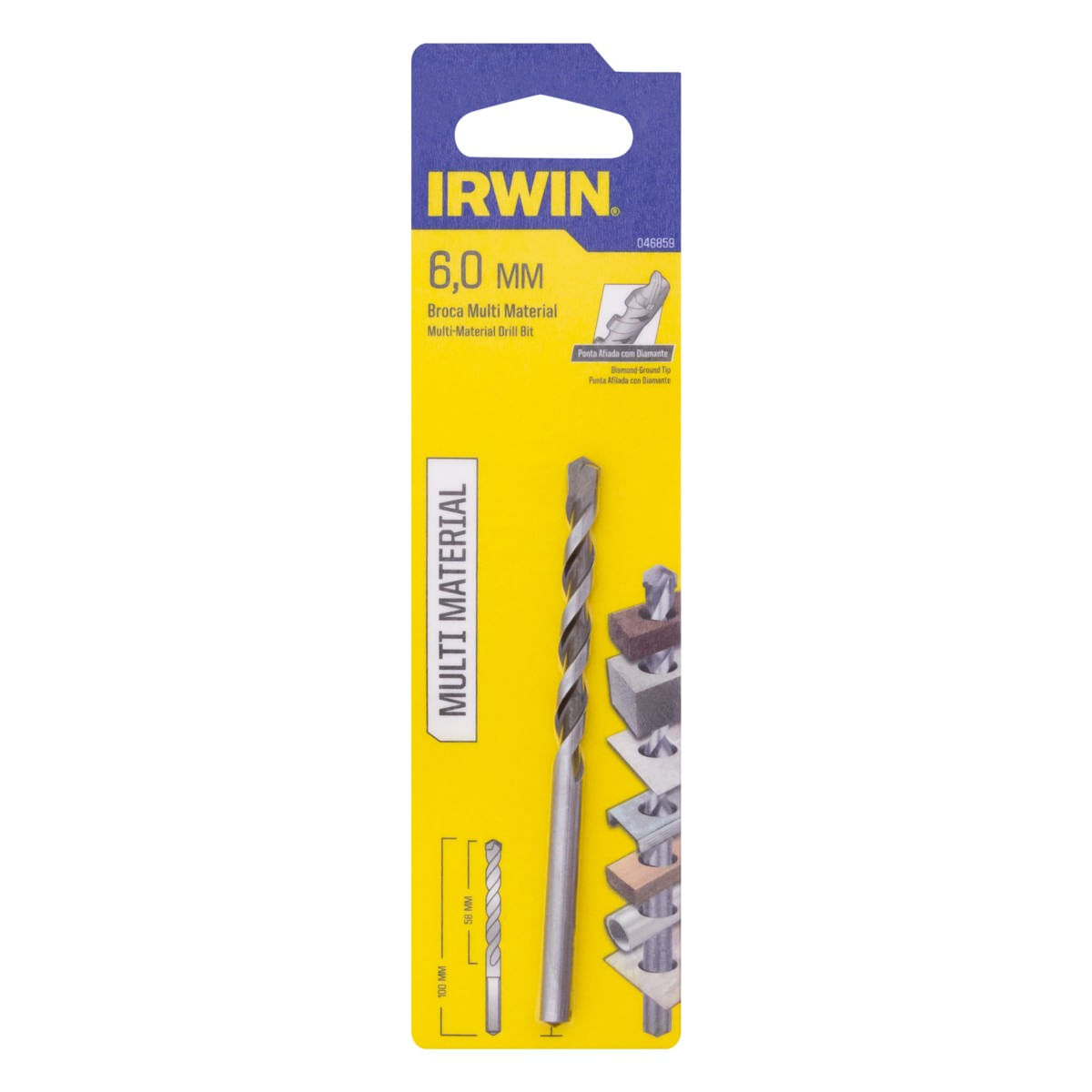 Broca Multi Material Irwin 6mm - Milium