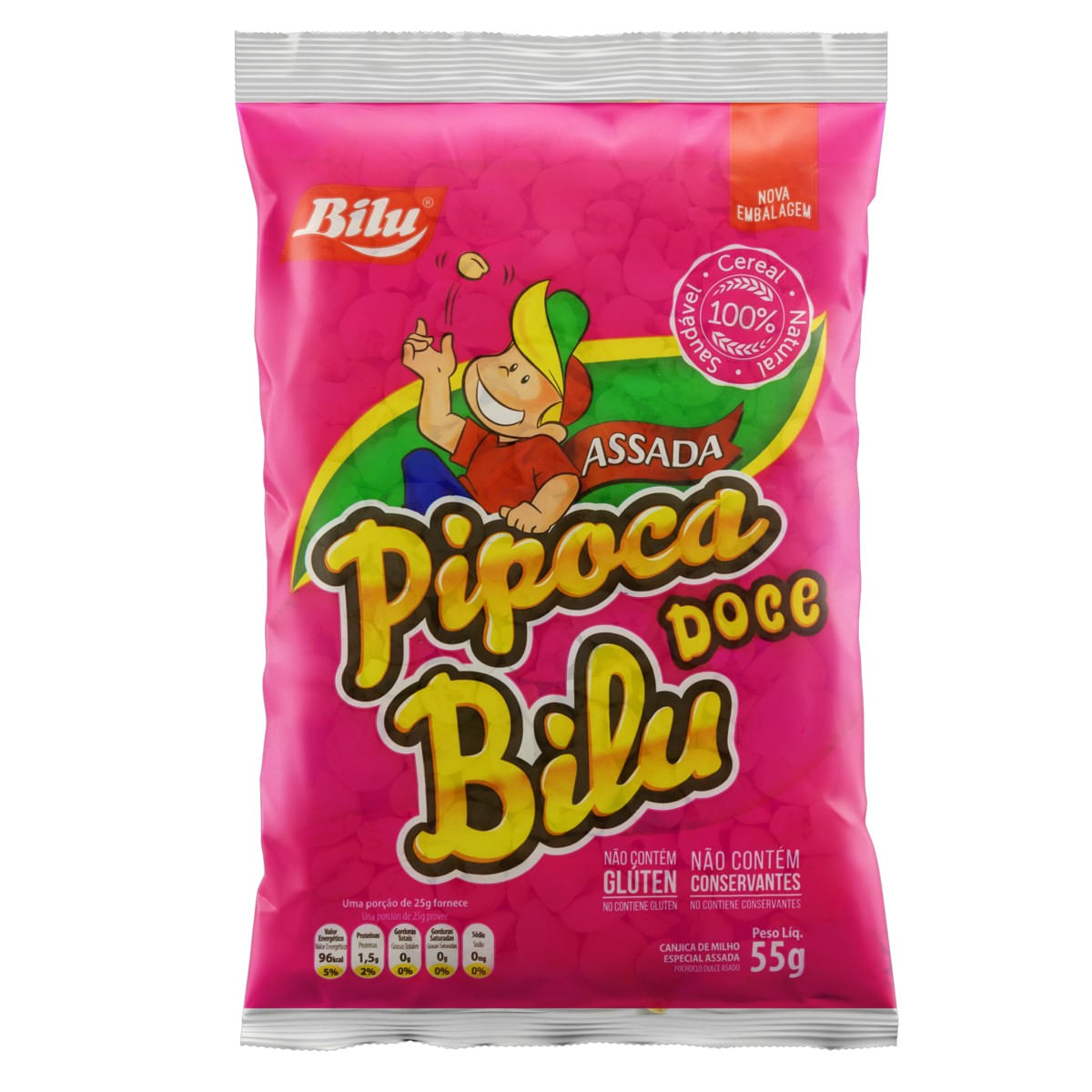 Pipoca Doce Bilu 55g - Milium tem de tudo