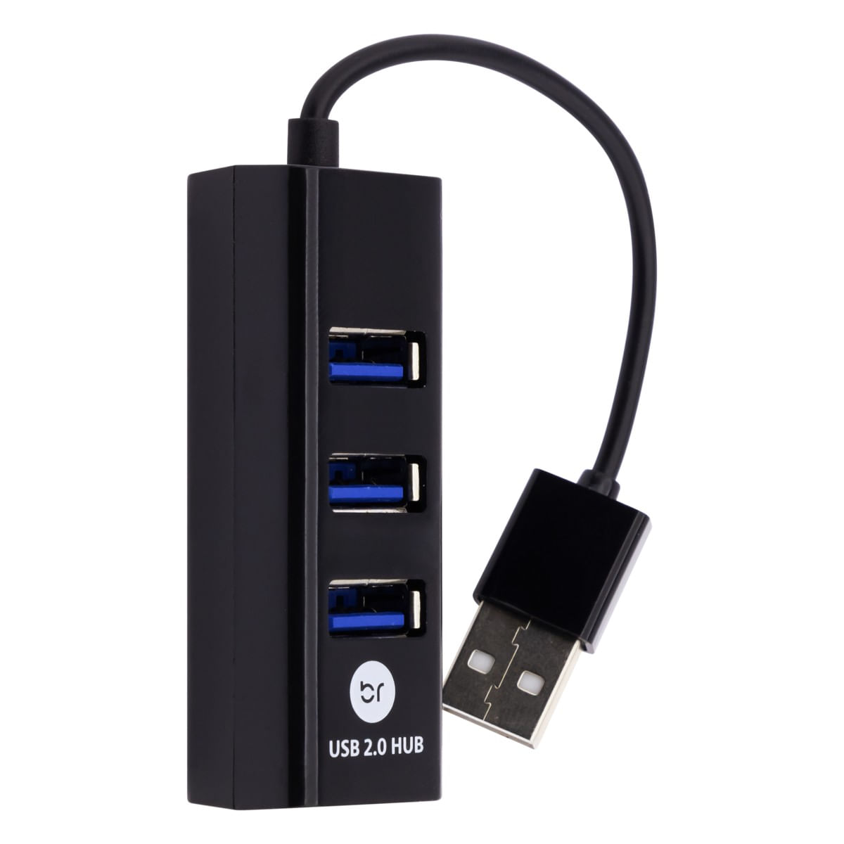 Mini Hub 4 Portas Bright Preto - Milium tem de tudo