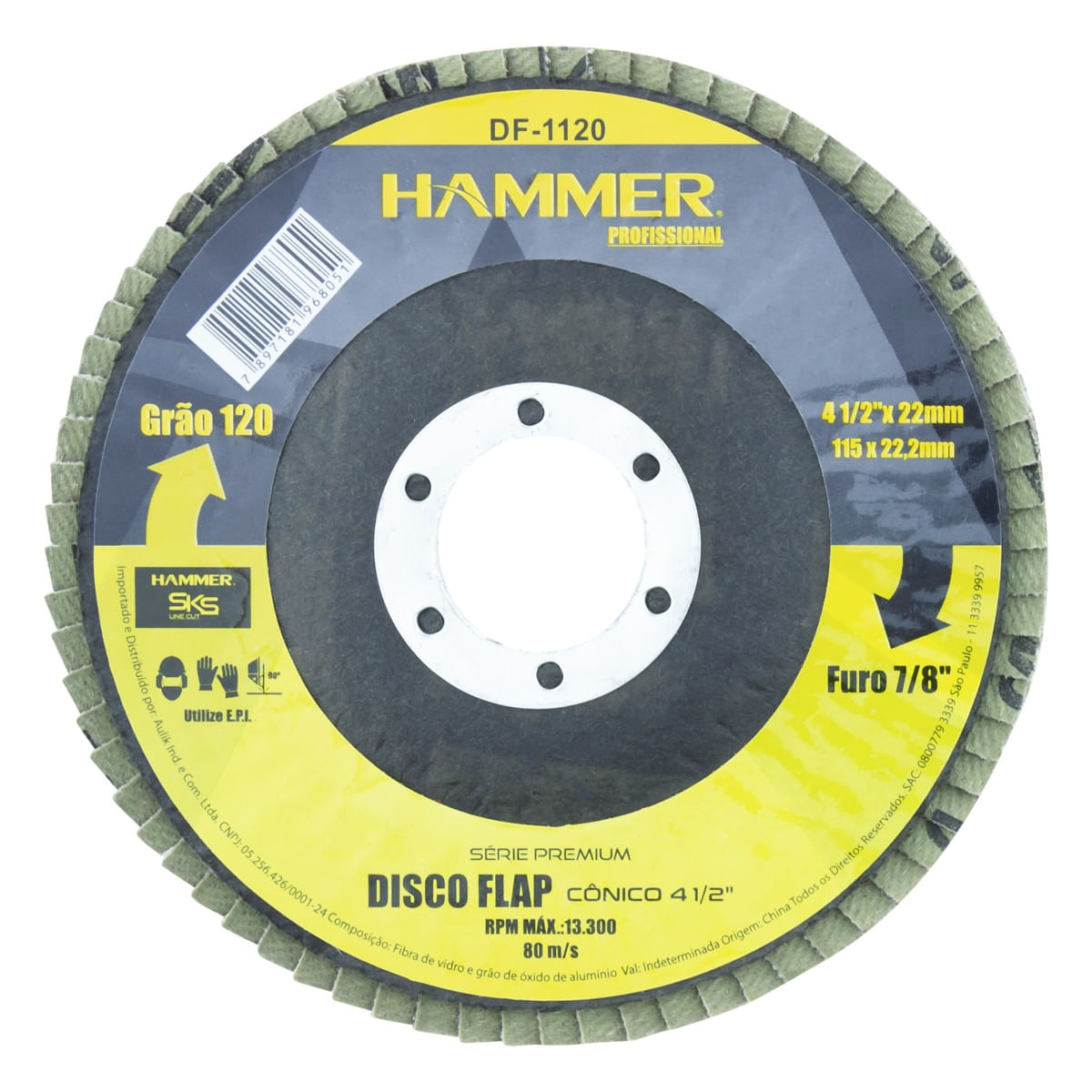 Disco Flap 120 Hammer 115mm - Milium tem de tudo