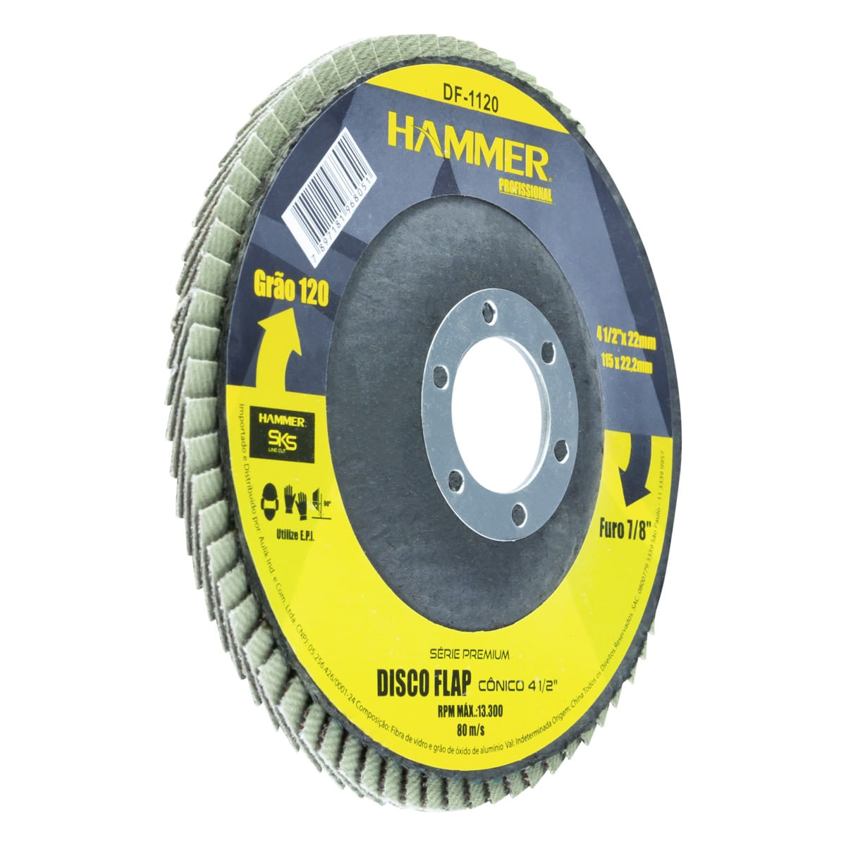 Disco Flap 120 Hammer 115mm - Milium tem de tudo