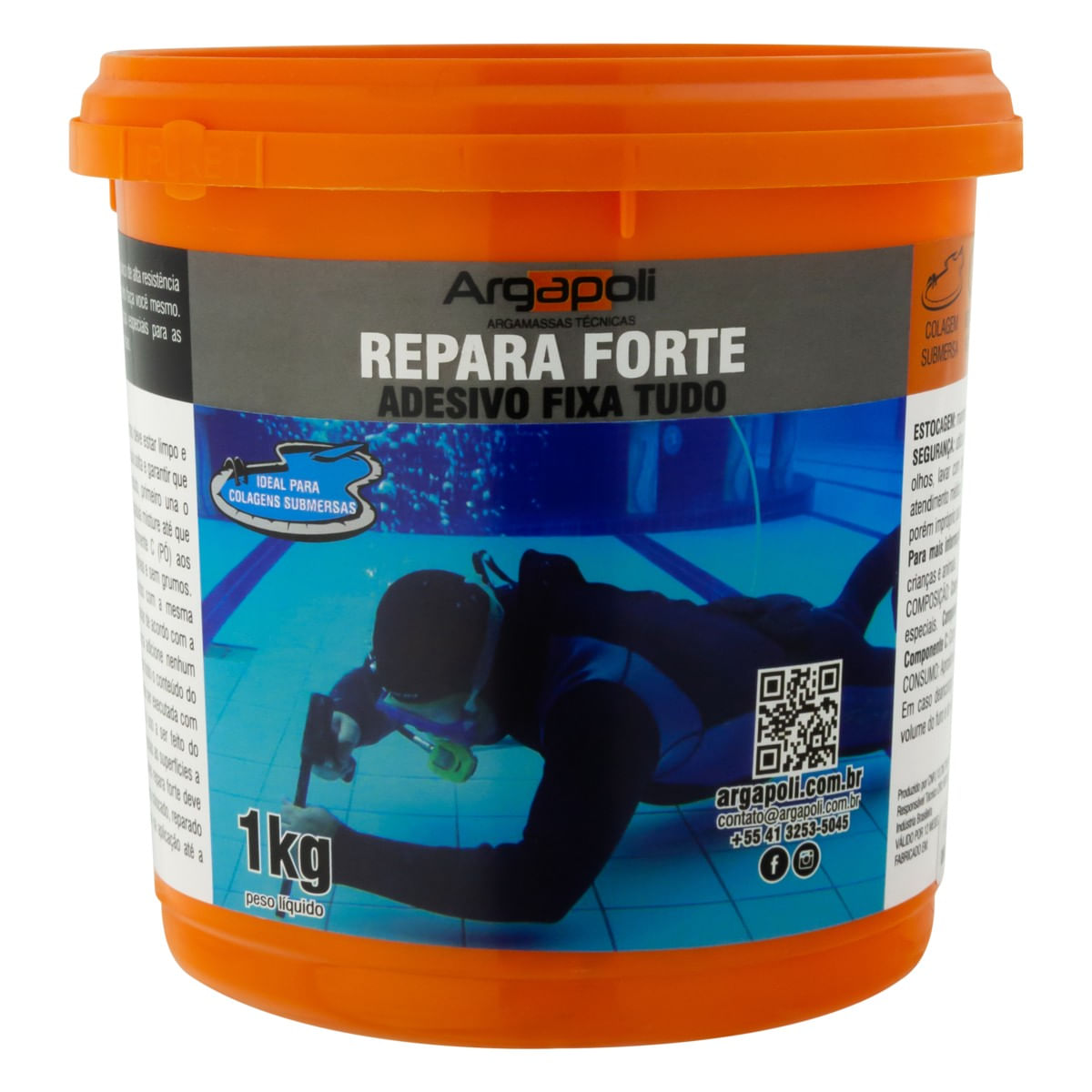 Adesivo Fixa Tudo Repara Forte Argapoli 1kg - Milium tem de tudo