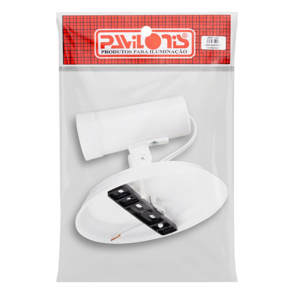 Spot Branco para 1 Lâmpada Pavilonis - Milium tem de tudo