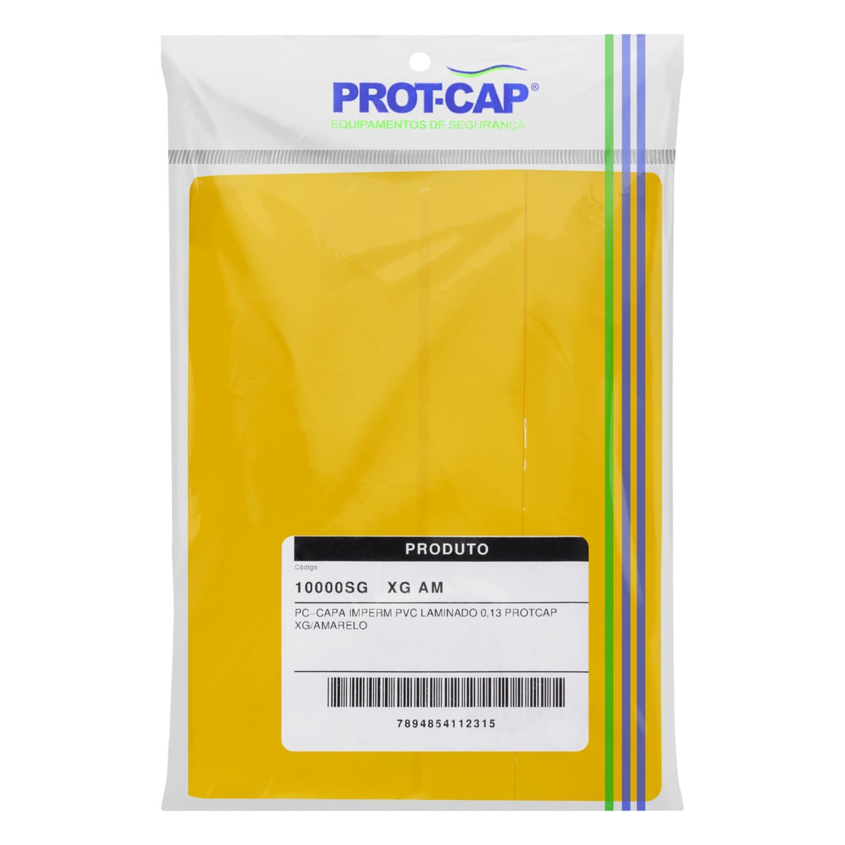 Capa de Chuva Impermeável Prot Cap Amarela XG - Milium