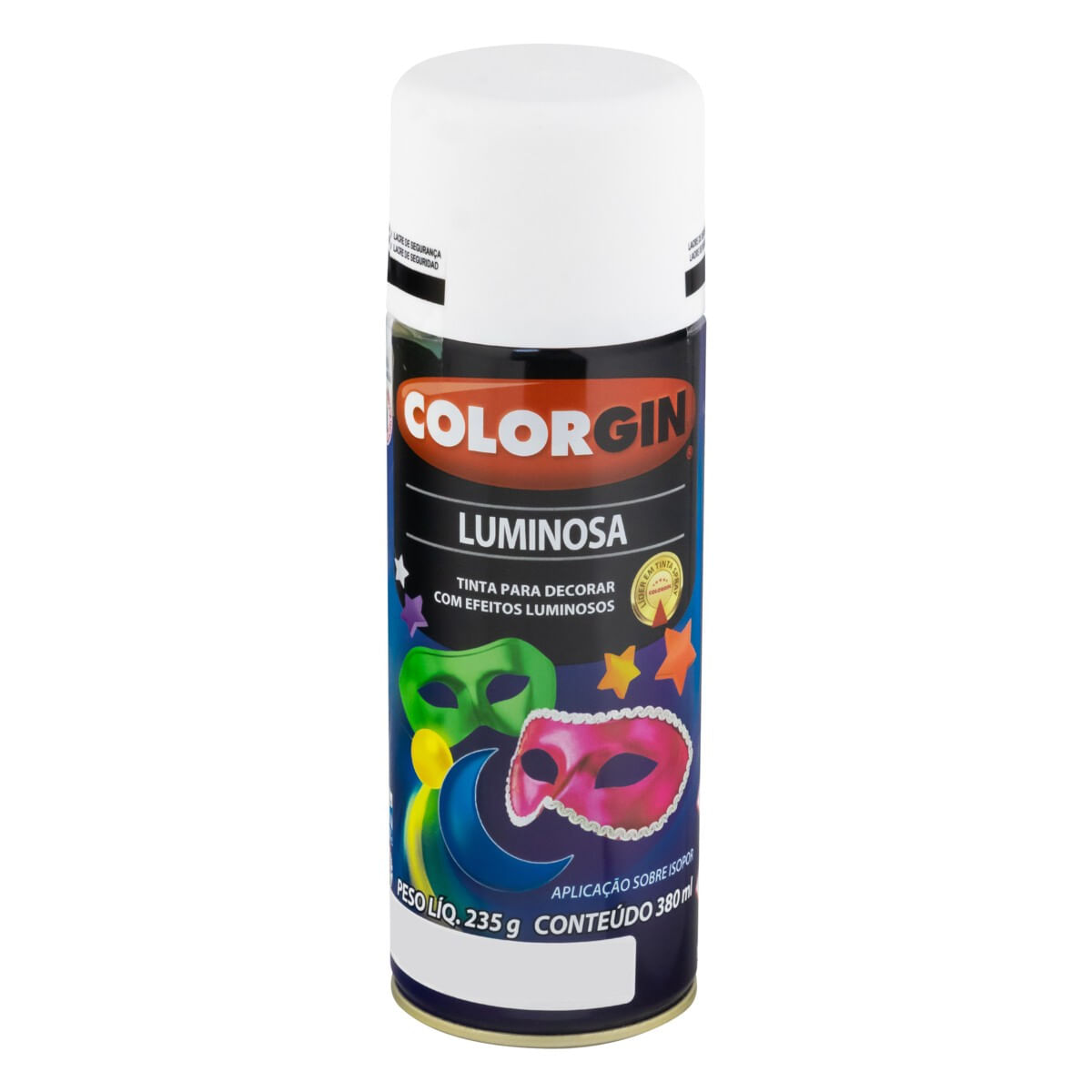 Tinta Spray Luminosa Colorgin 380ml Branco - Milium
