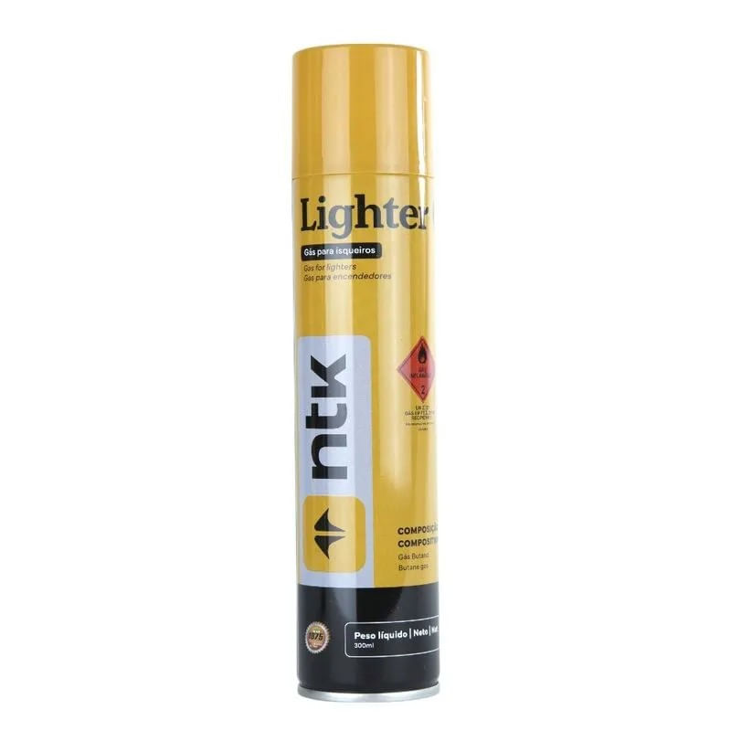 Carga de Gás Butano Lighter Ntk 300ml - Milium tem de tudo